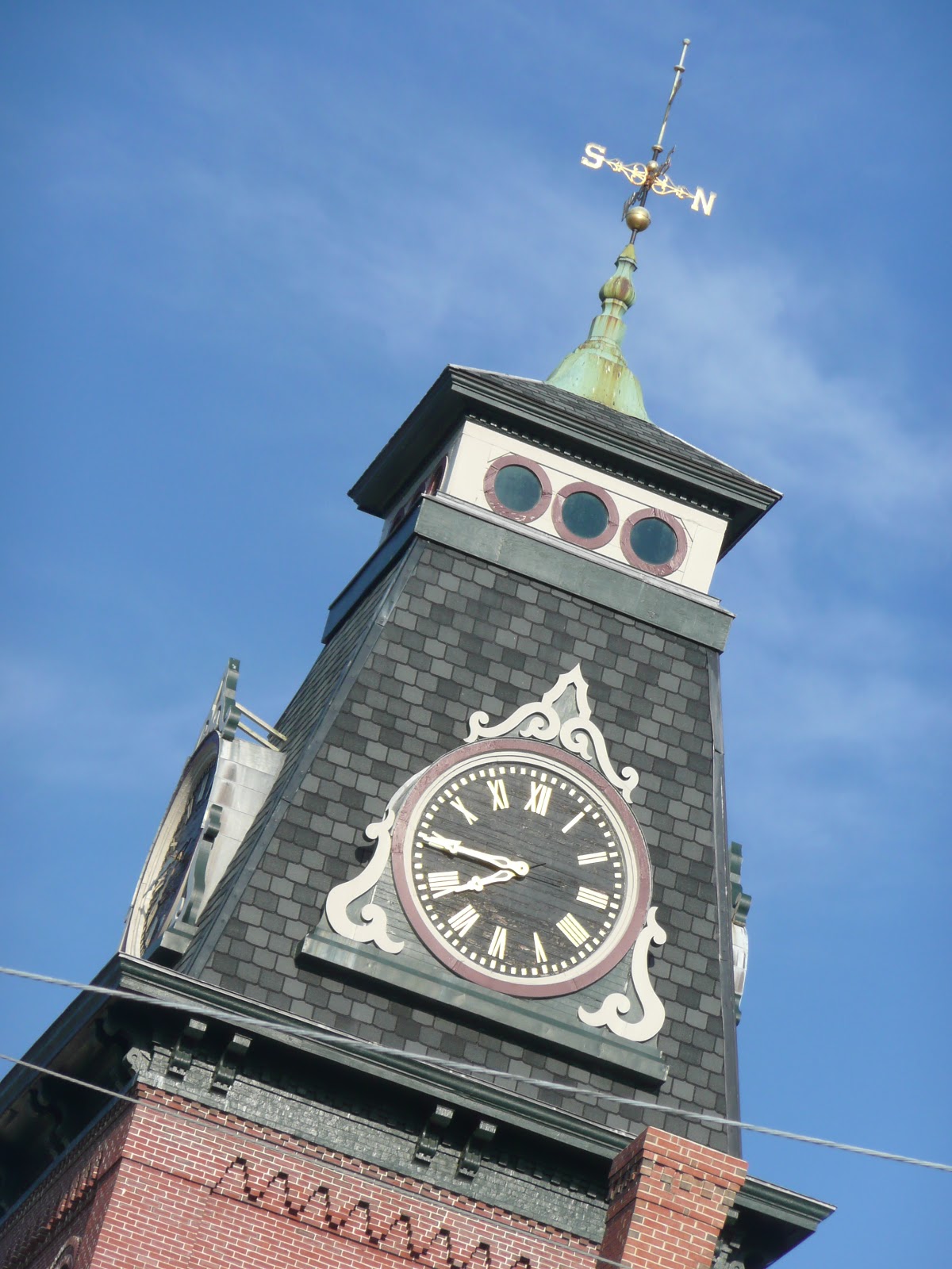 My view of New Hampshire: Beautiful Old Clocktower in Manchester, NH