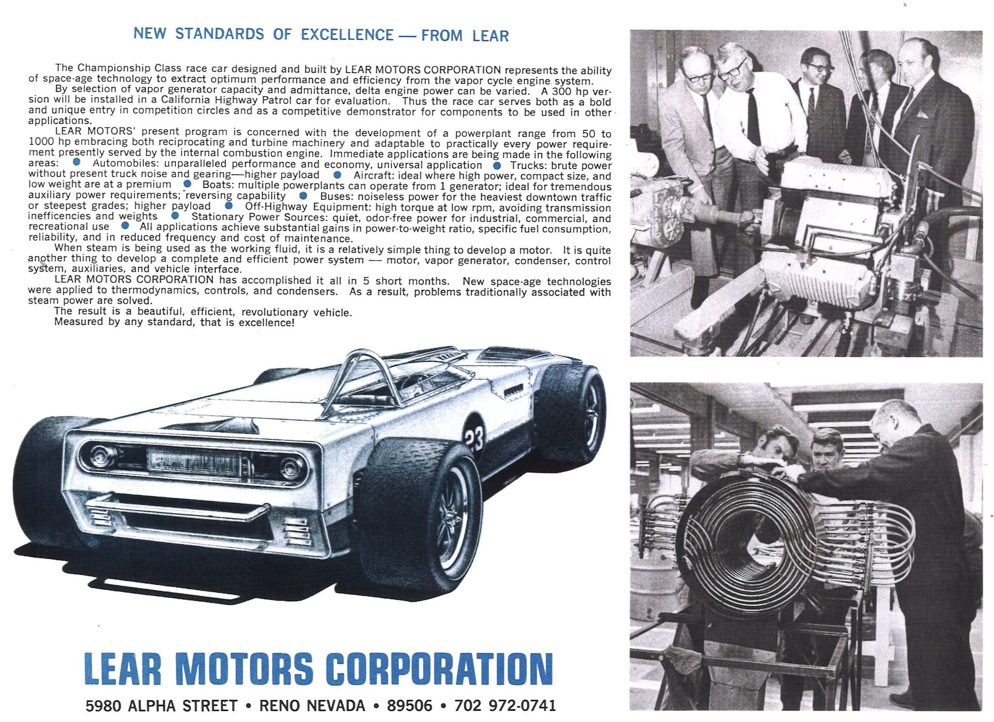 Just A Car Guy: Wow, a steam powered race car concept for the Indy 500 ...