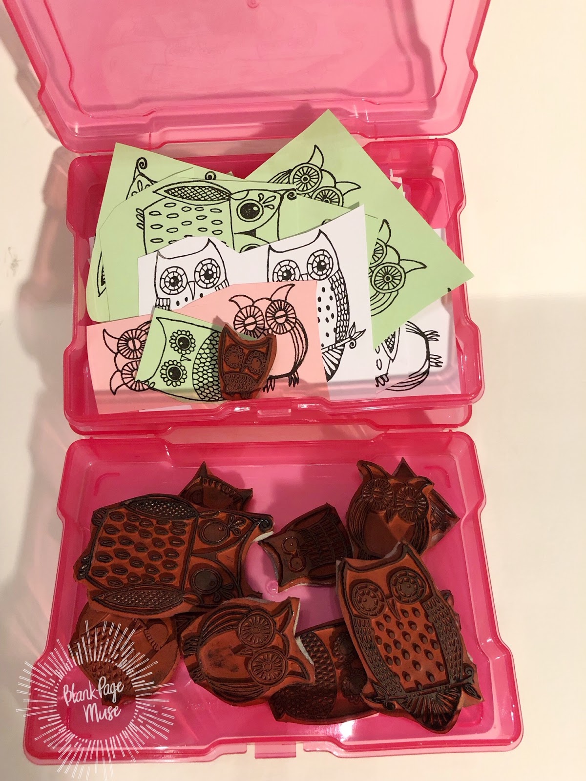 Faerie * Dust * Dreams: Rubber Stamp Storage Idea