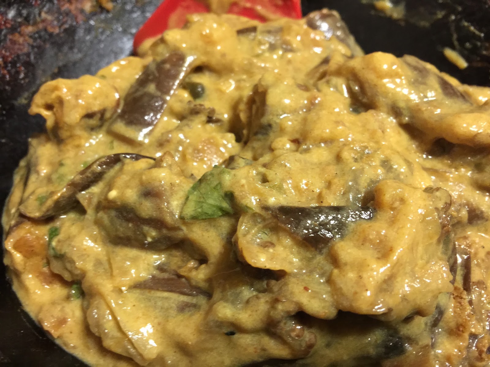 Sri s Kitchen Brinjal Perugu Kura sri-s-kitchen-brinjal-perugu-kura