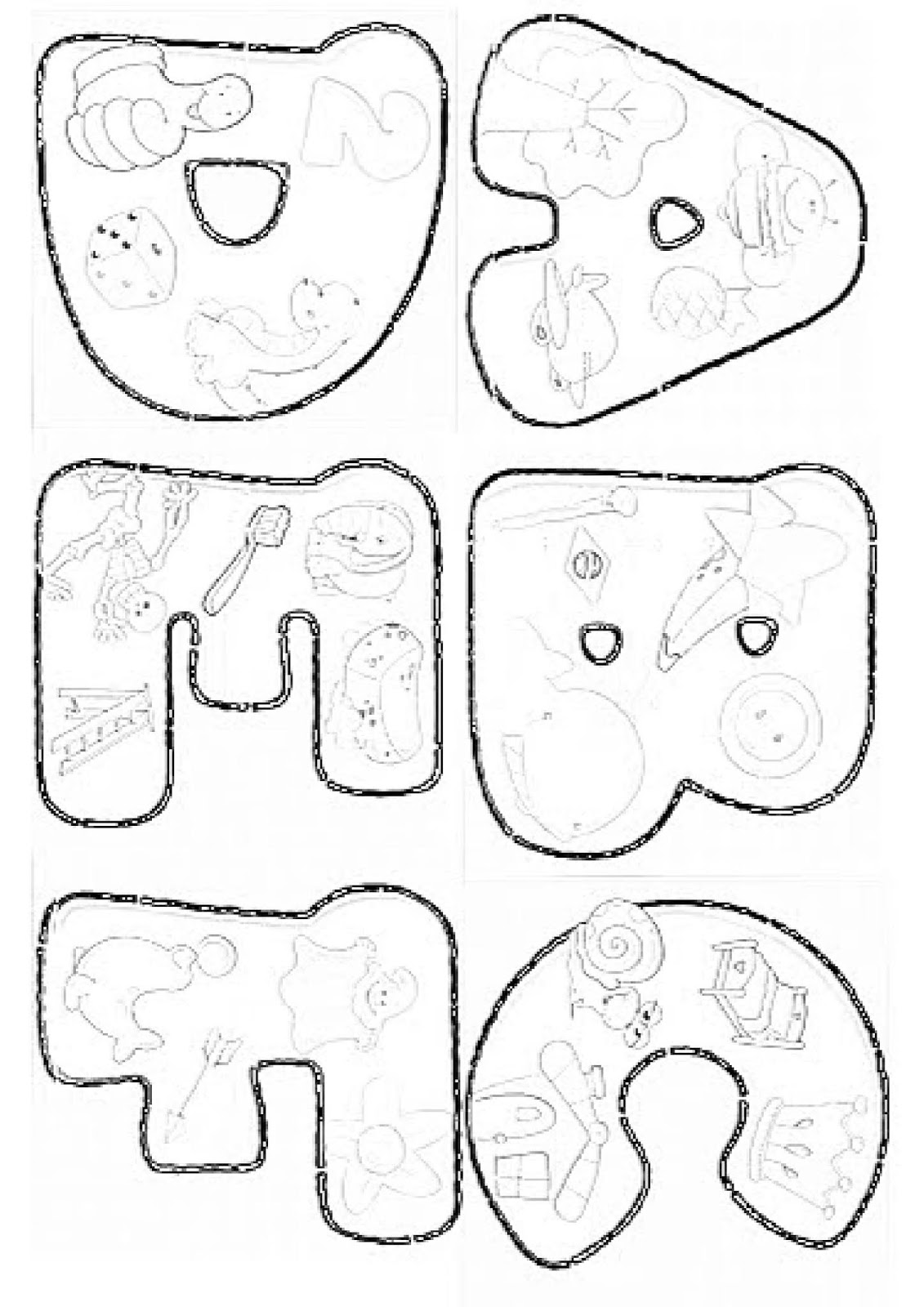 ABC - Letras do alfabeto para imprimir: 60 moldes do alfabeto lindos ...