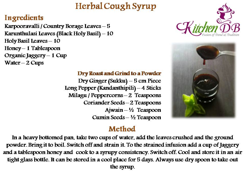 My Passion: Home Made Herbal Cough Syrup