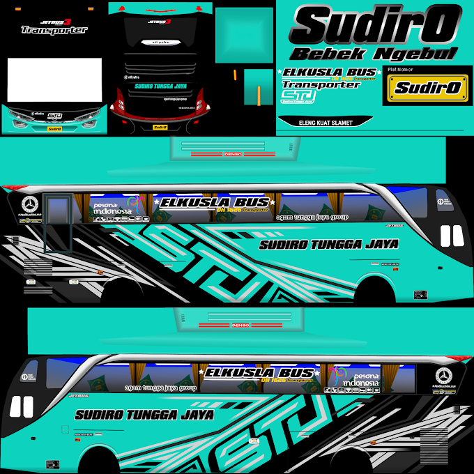 Sudiro Tungga Jaya Transporter Tosca : Skin Livery Bus Simulator Indonesia