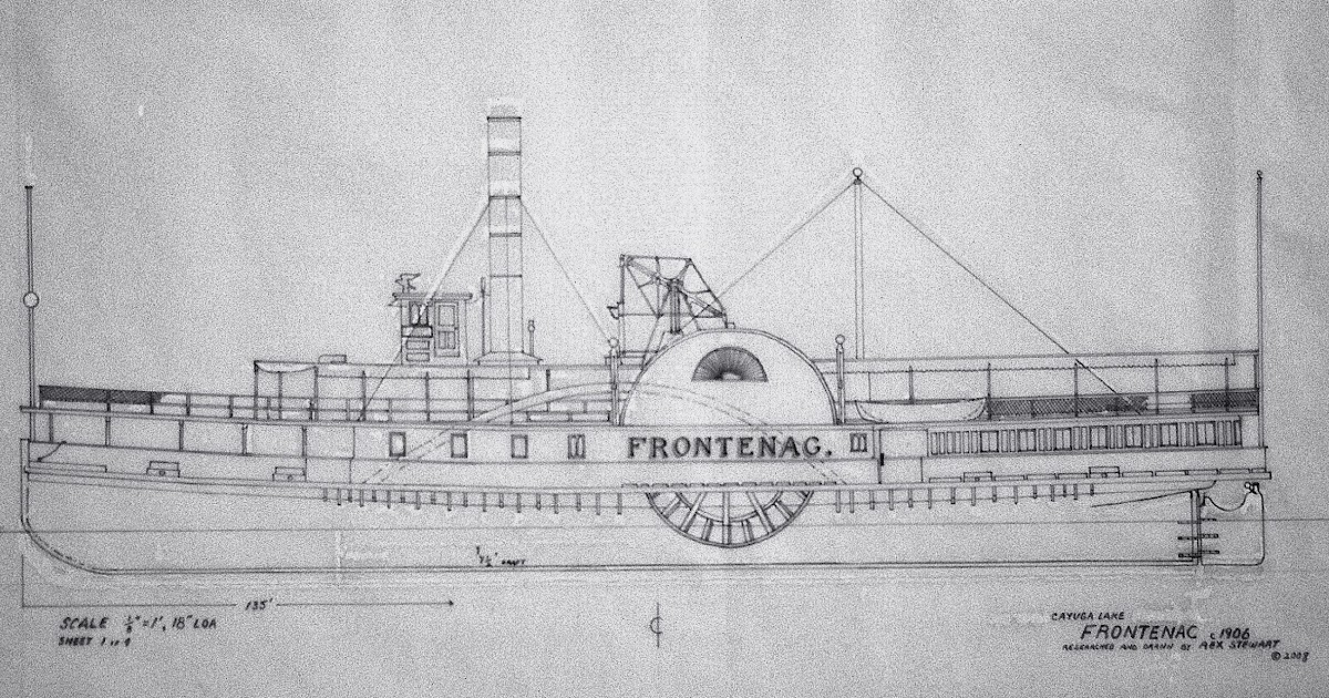 Hudson River Model Steamboats: Cayuga Lake Steamboat FRONTENAC -The ...