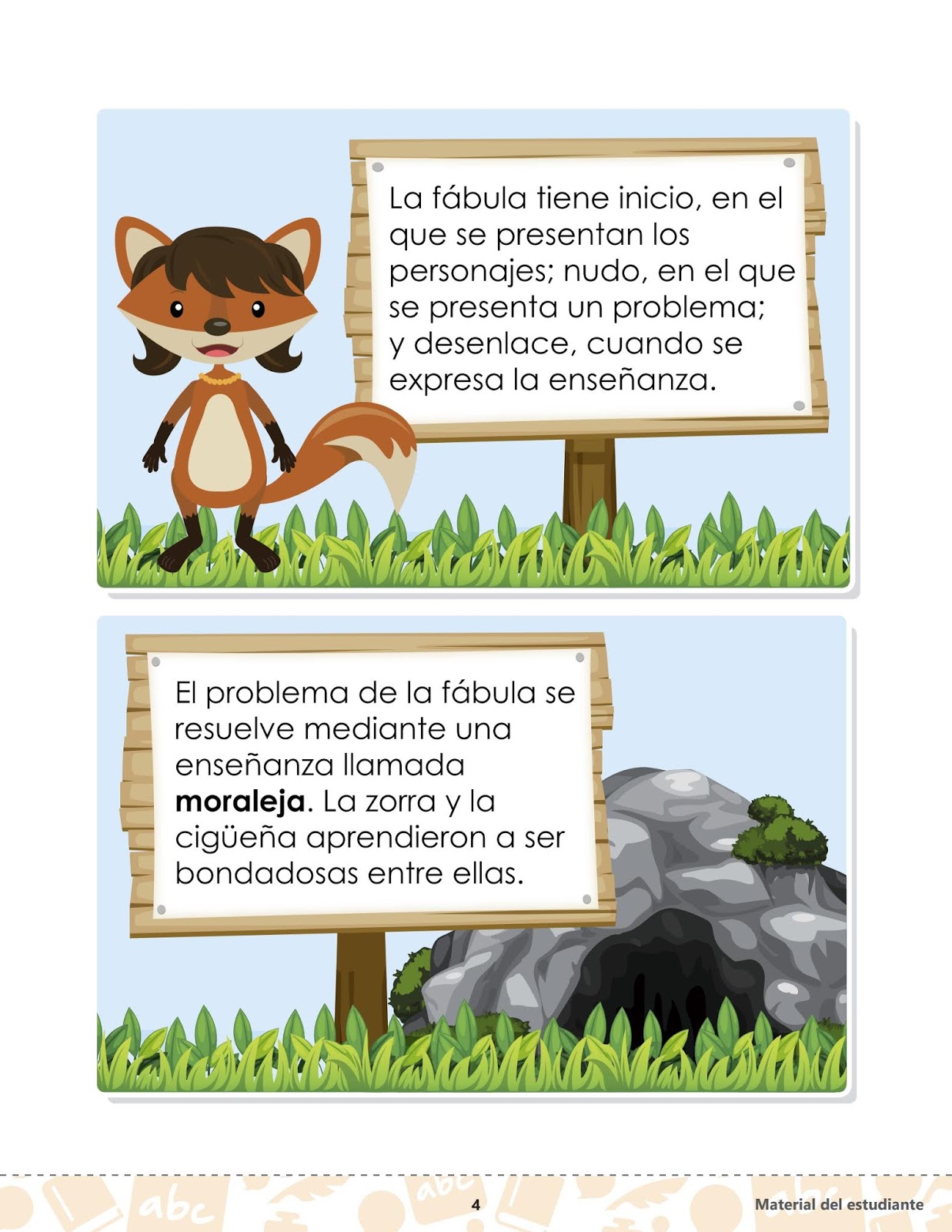 GUÍAS DE ACTIVIDADES SEGUNDO GRADO: LA FÁBULA 2