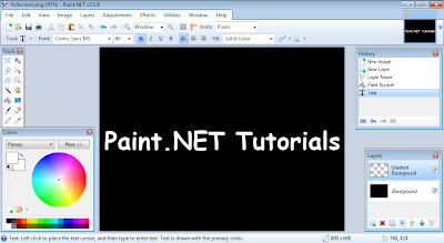 Paint.NET Tutorials: Paint.NET Tutorial: Gradient Text Tutorial