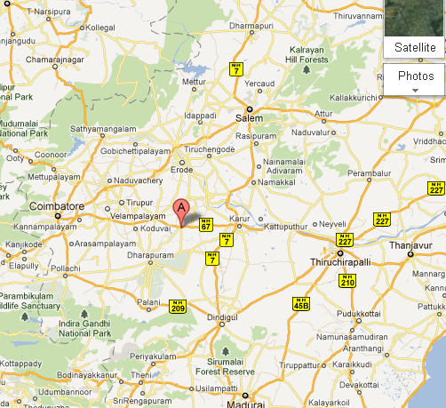 Vellakovil: Map view of VELLAKOVIL