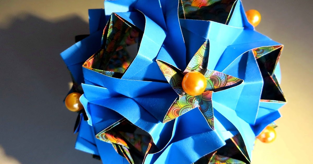 Origami, Fleurogami und Sterne : Cypress-Vine-Kusudama