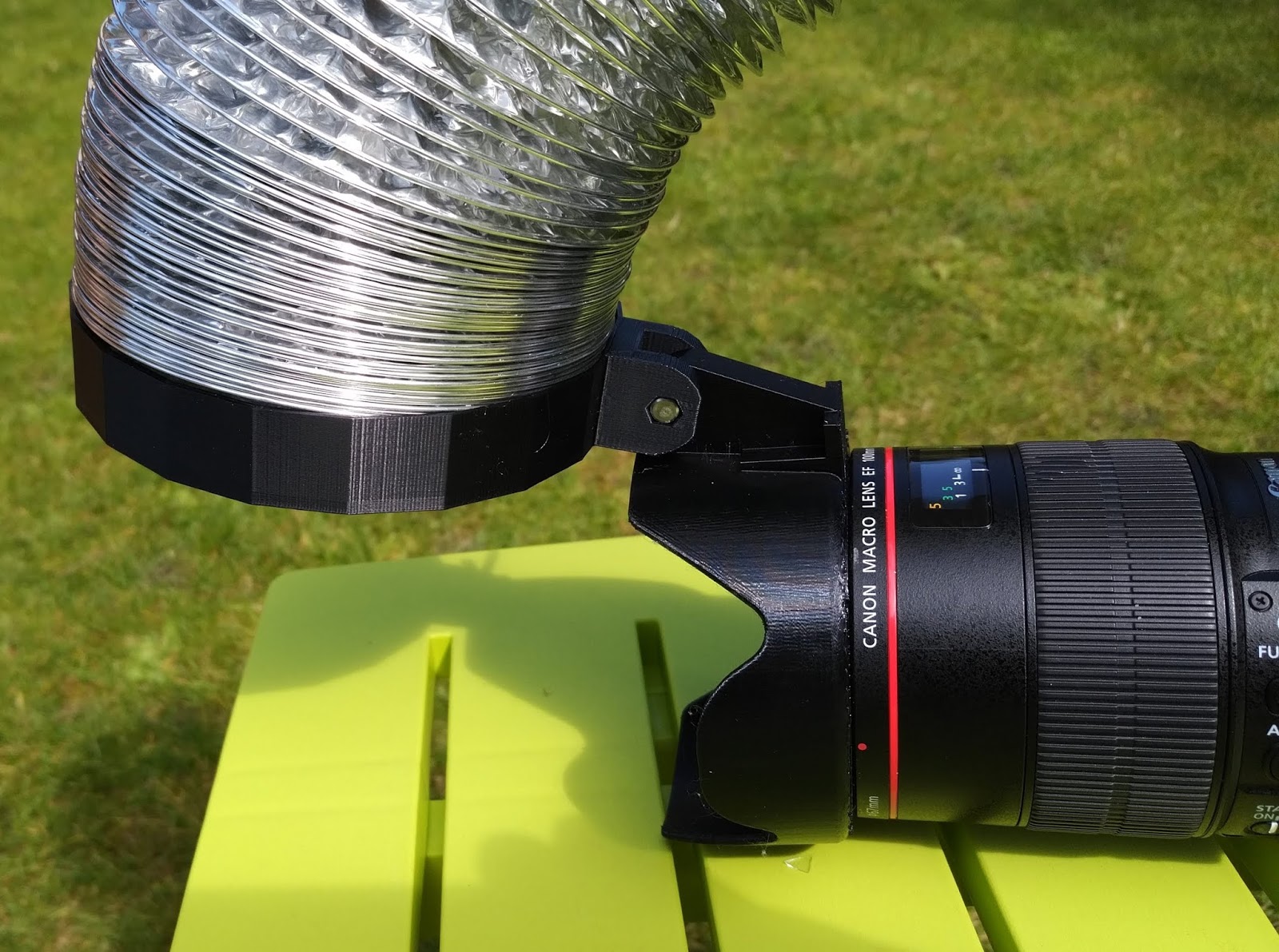 Experimental macro flash diffuser