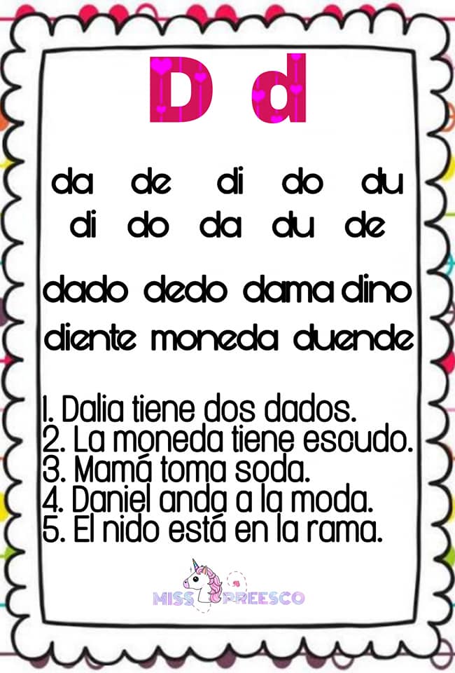 Lecturas de sílabas, palabras y oraciones | Materiales Educativos para ...