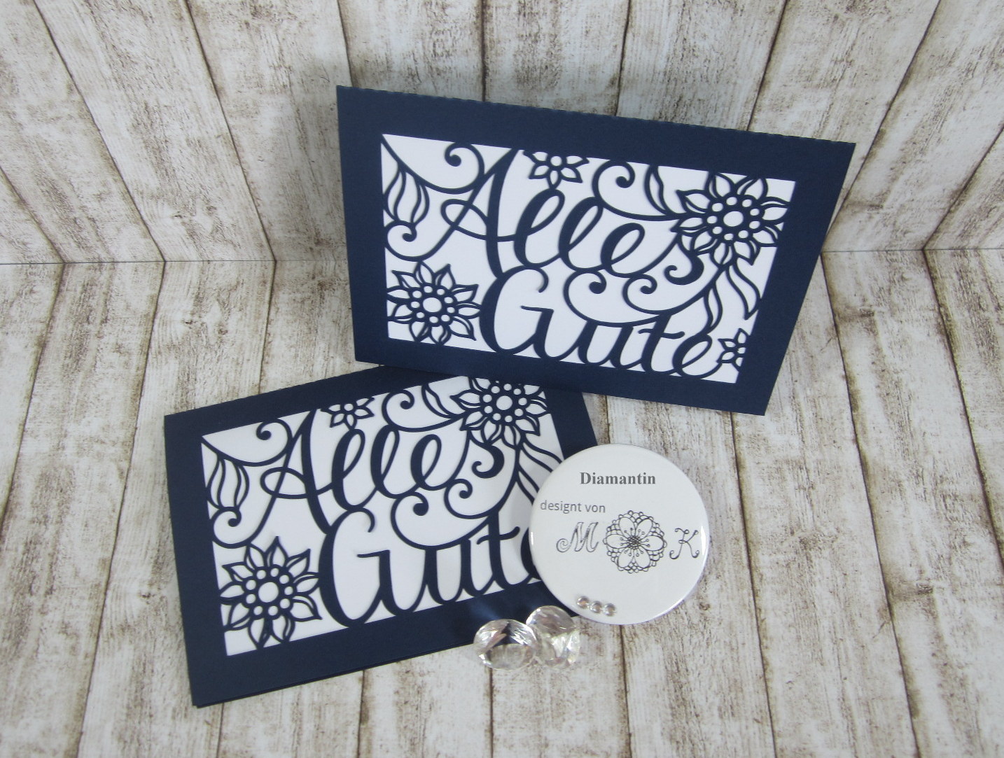 Plotterdatei Faltkarte Alles Gute - MiriamKreativ.de | Faltkarten, Plotterdatei, Falten