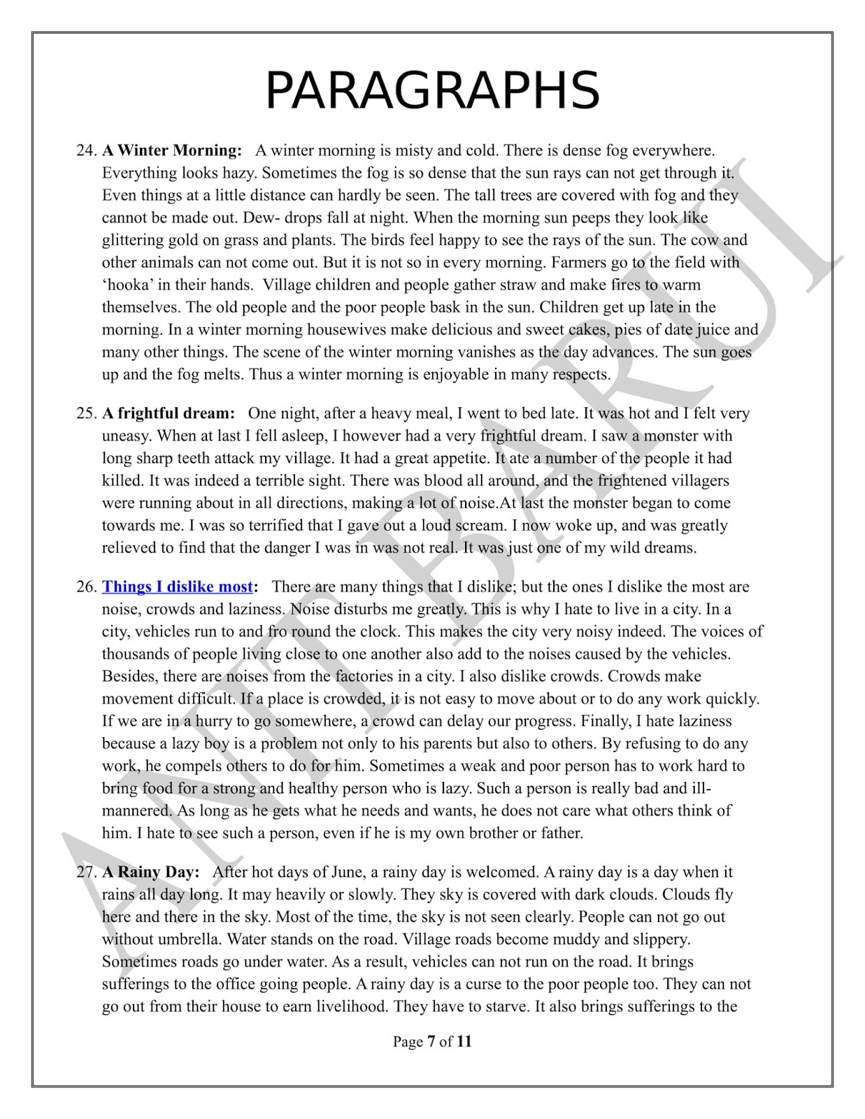 AnitBarui.in : Get English notes, articles of different classes ...