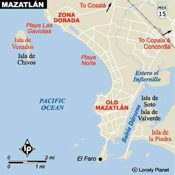 Mapa de Mazatlan Político Región | Mapa Político Ciudad Región ...