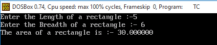 4. Write a C program to enter length and breadth of a rectangle and ...