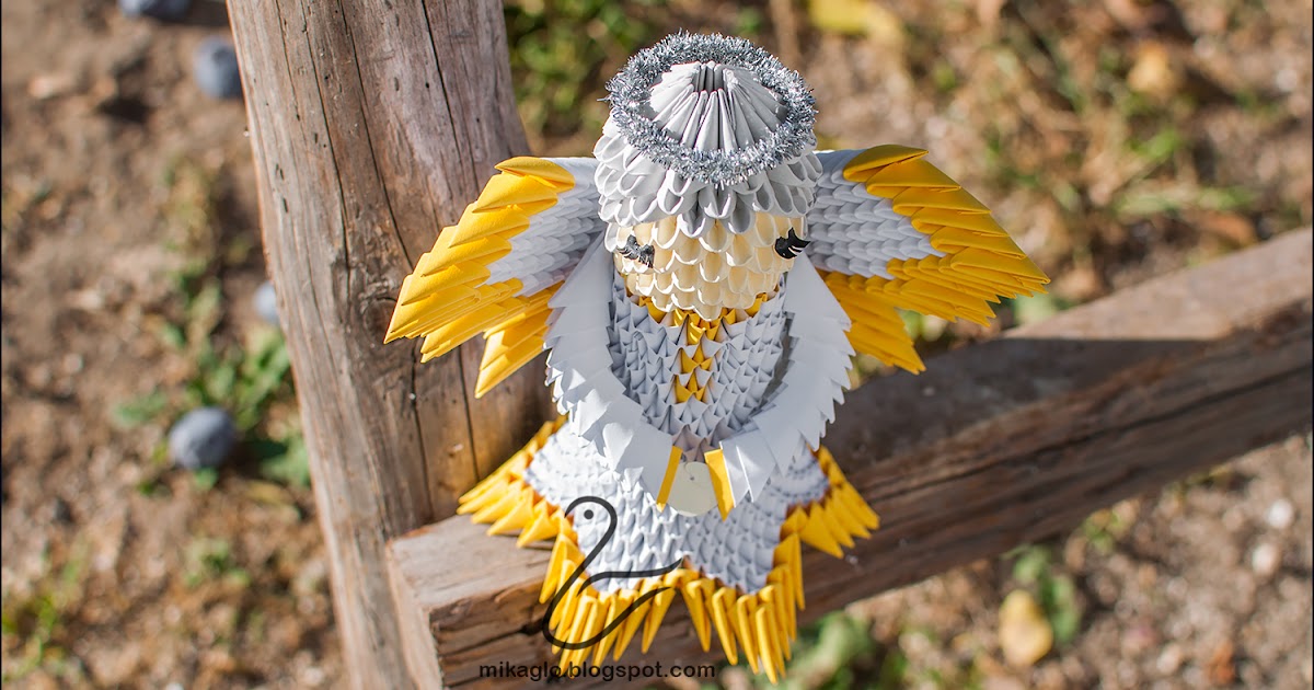 Origami 3d - mikaglo: 616. Anioł z origami / 3d origami angel