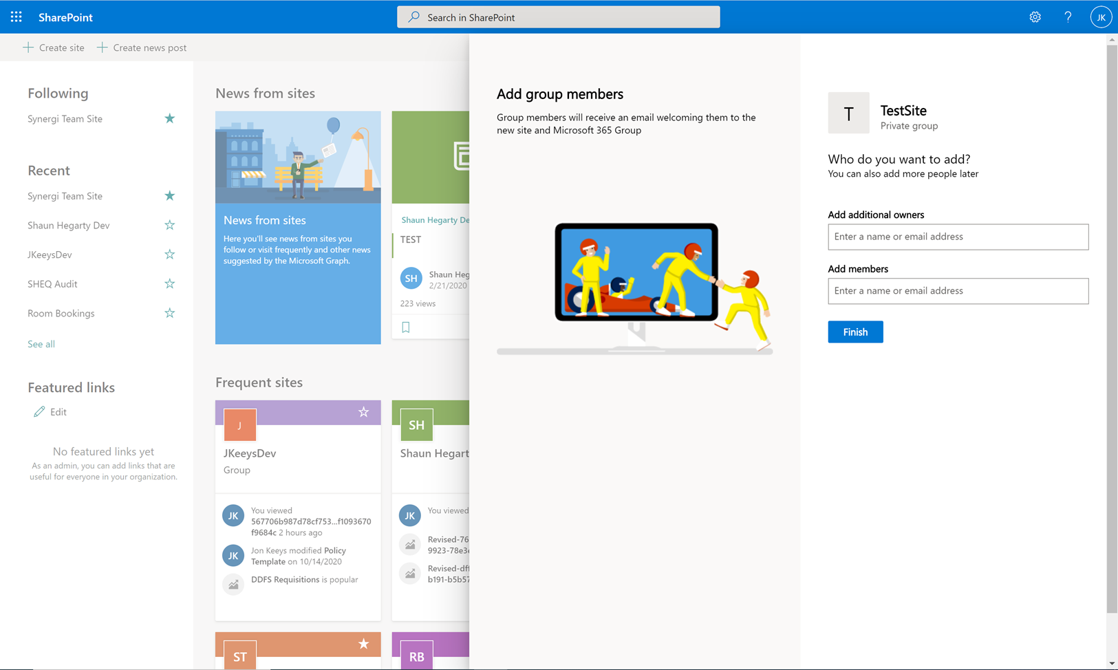 How To Create a SharePoint Site