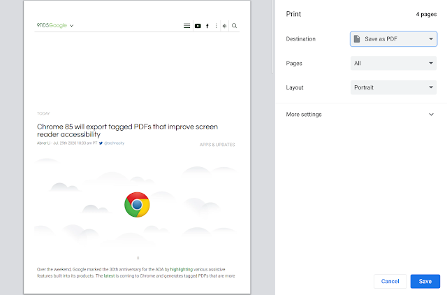 Chrome 85 to Come with a Tagged PDF Feature - Visualistan