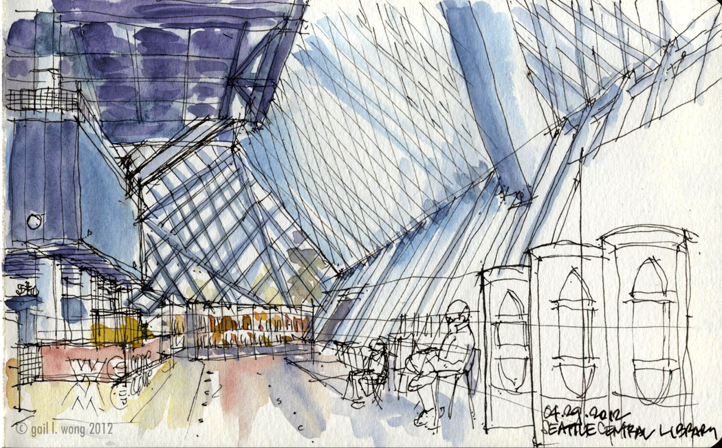 GLWSKETCHWORKS: Sketchcrawl and Book Talk @ the Seattle Central Library
