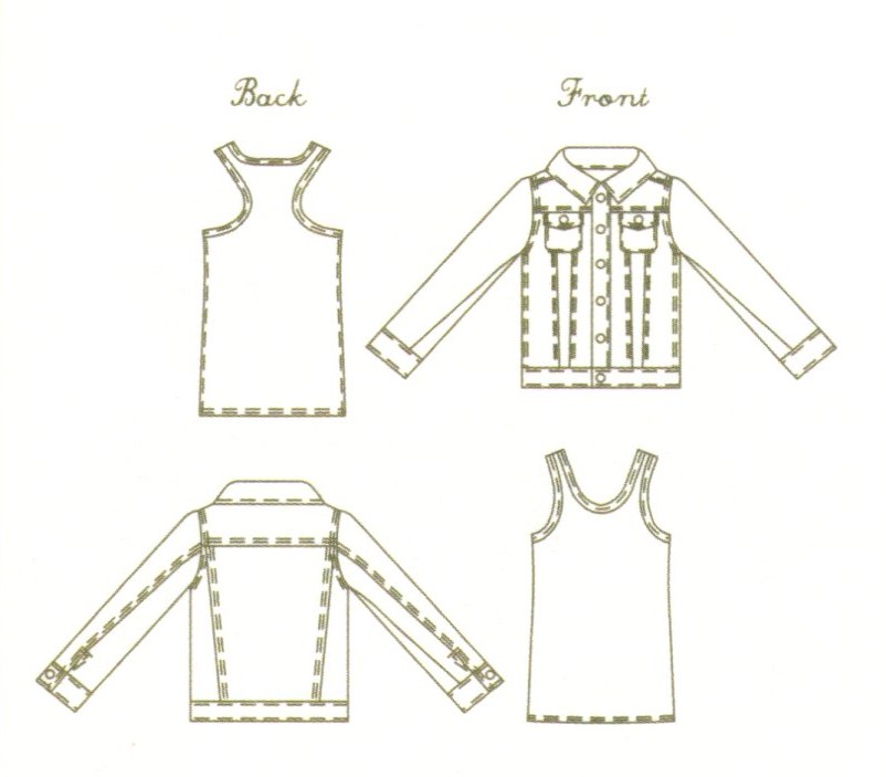 SD Denim Jacket and Racer Back Tank Top Pattern PDF | CraftyLine e ...