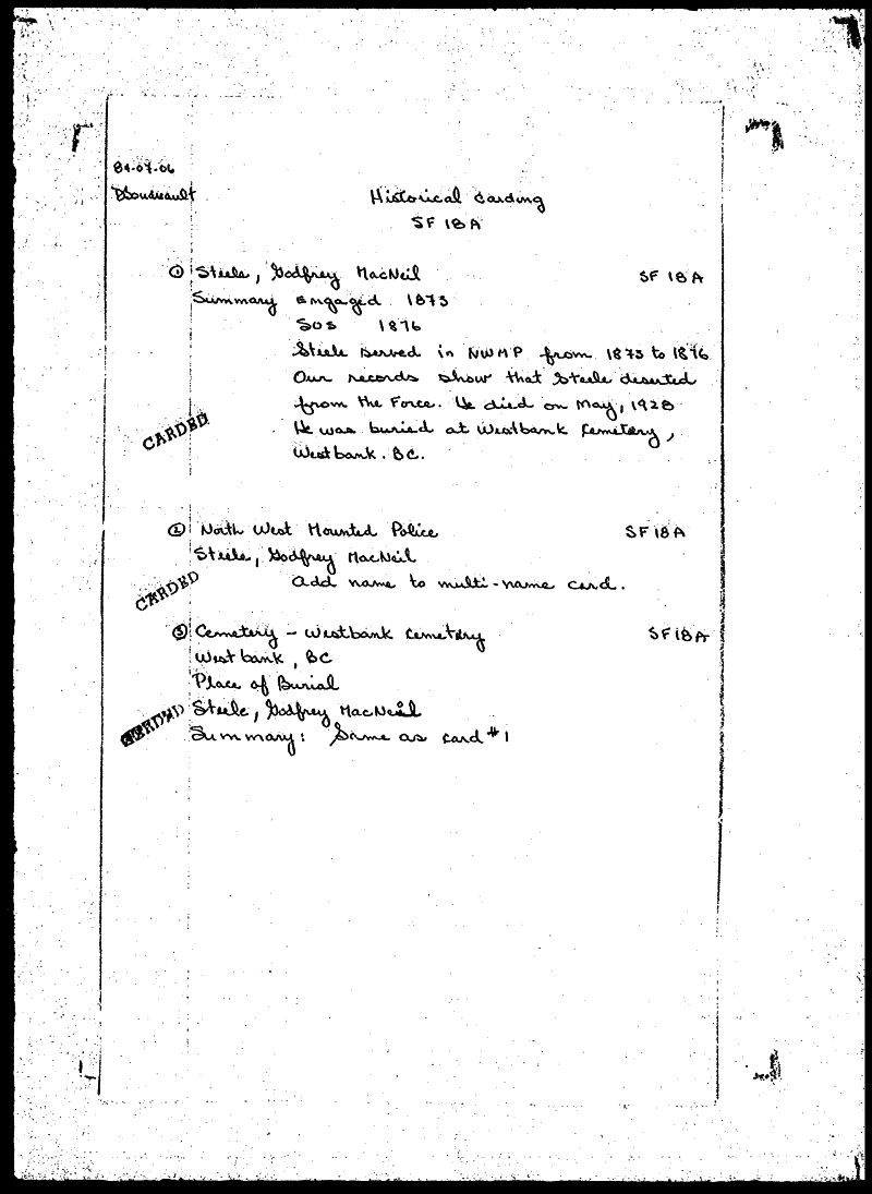 Finding Your Canadian Story: Celebrating 100 Years of the RCMP Part 2 ...