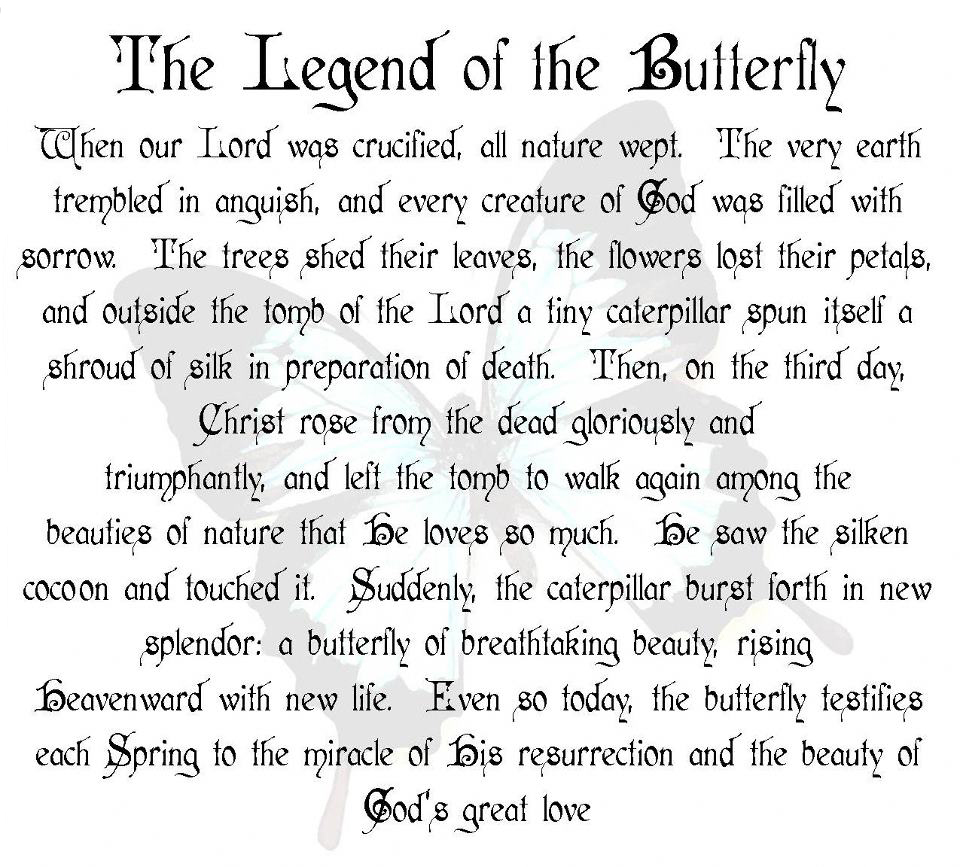 All About Beautiful Moments : The Legend of the Butterfly