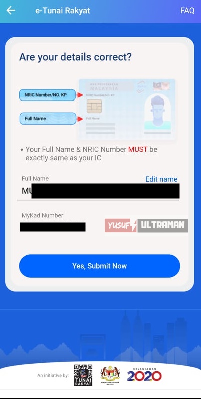 Cara Claim e-Tunai Rakyat Melalui TNG Ewallet | yusufultraman.com