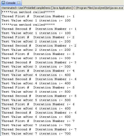 Javaidea Volatile Vs Synchronized And Use Of Volatile Variable