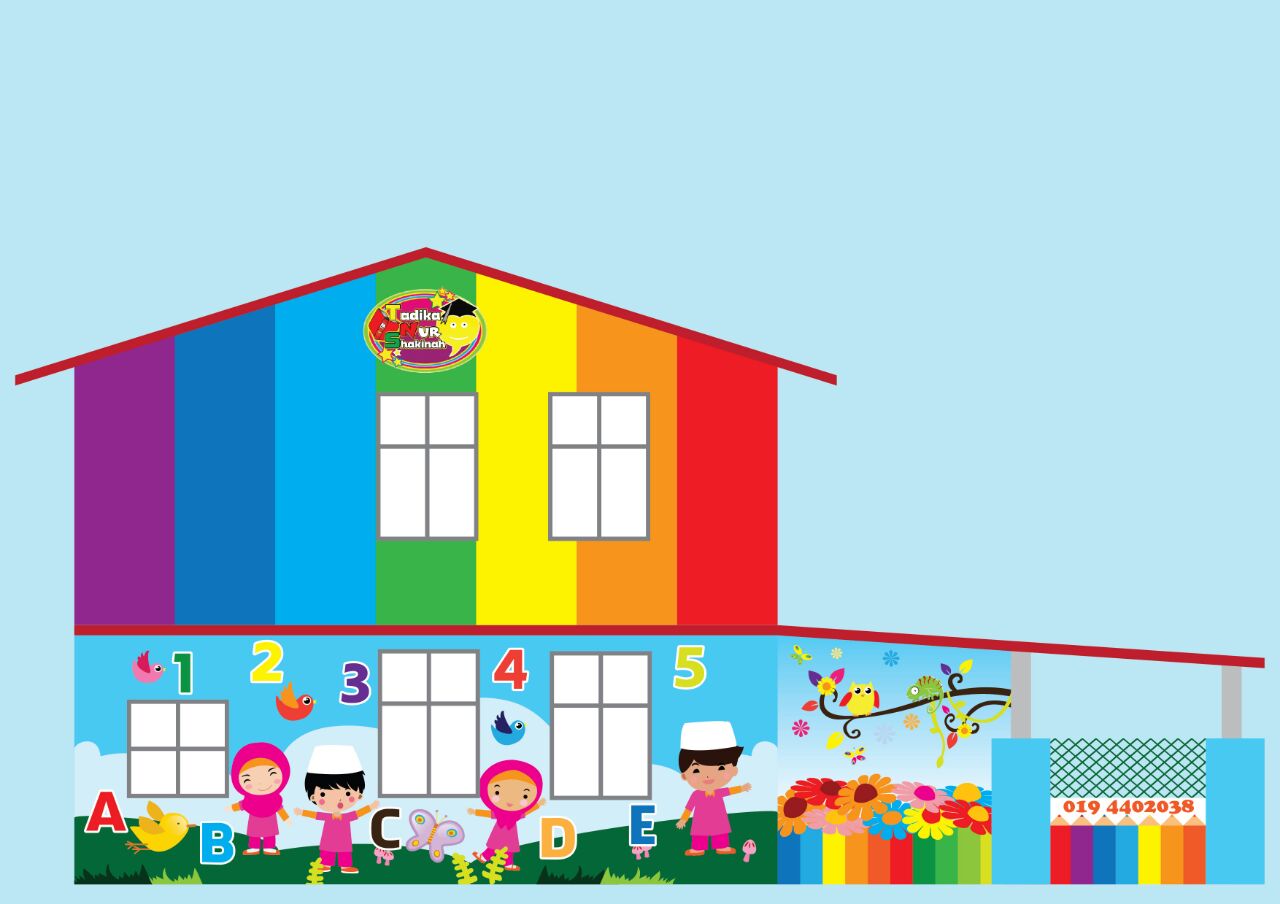Warna Bangunan Tadika Kartun - SophiakruwHumphrey