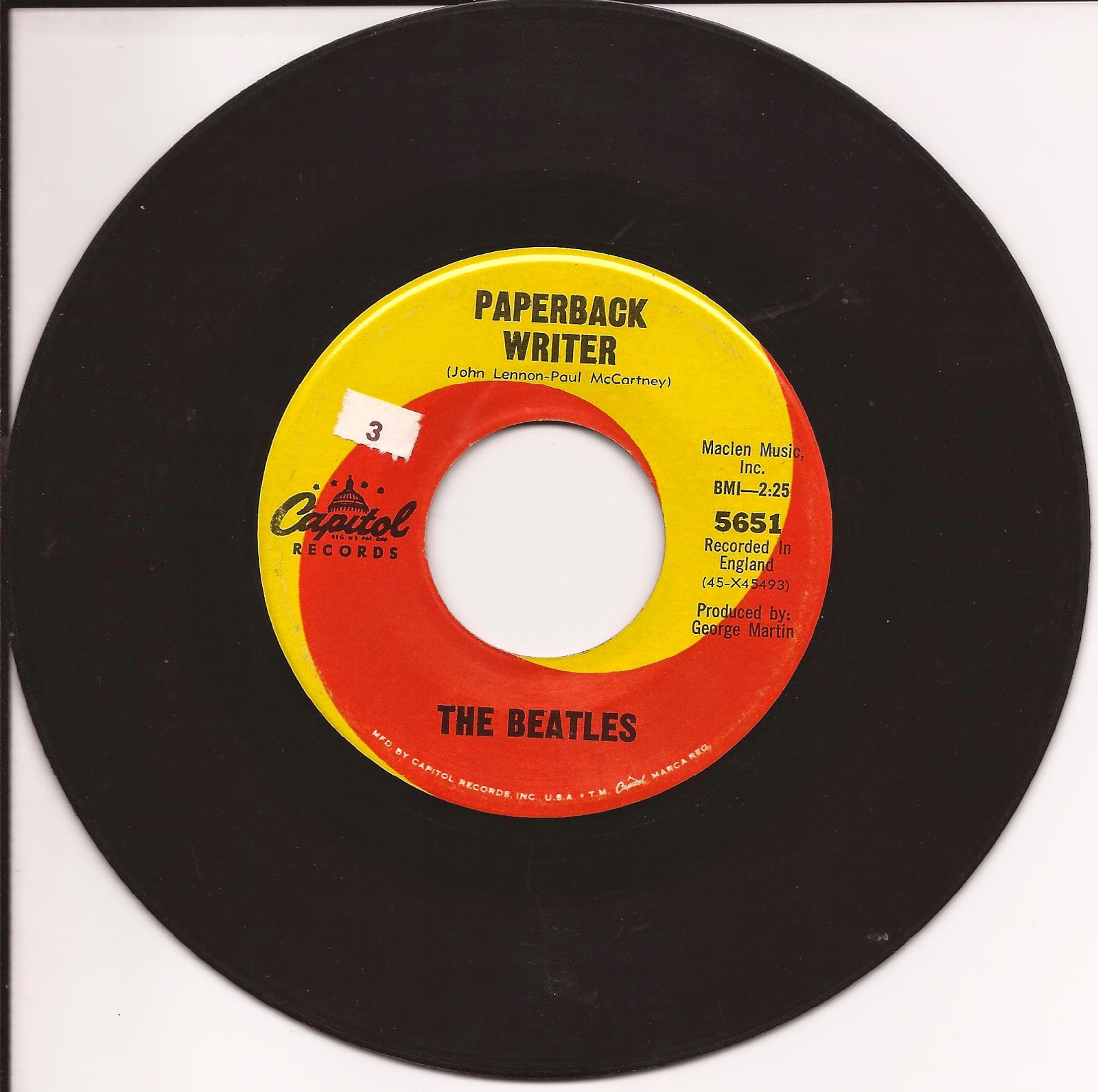 Beatles Forever!: The Beatles, Paperback Writer/Rain, 45 rpm - Made in USA