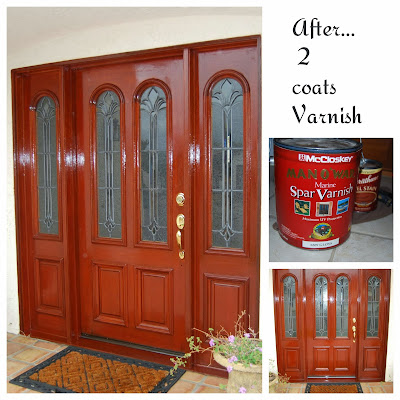 chalk paint & more: Front Door Staining Project