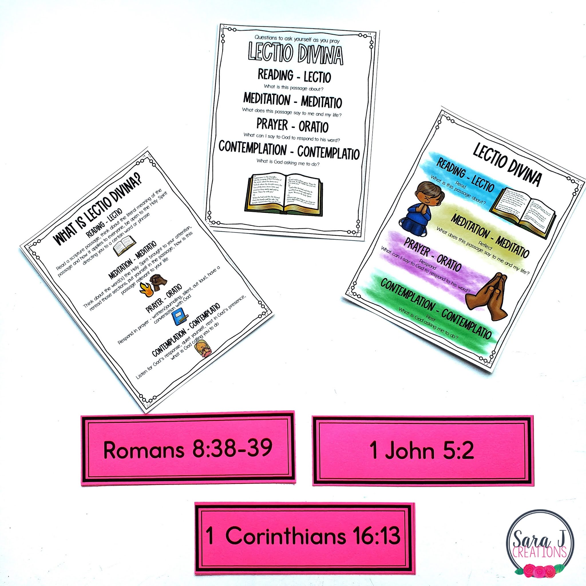 Catholic Bulletin Board All About Teaching Prayer | Sara J Creations