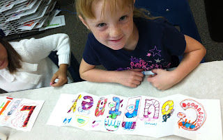Art at East, Union and more...: First Grade Name Art