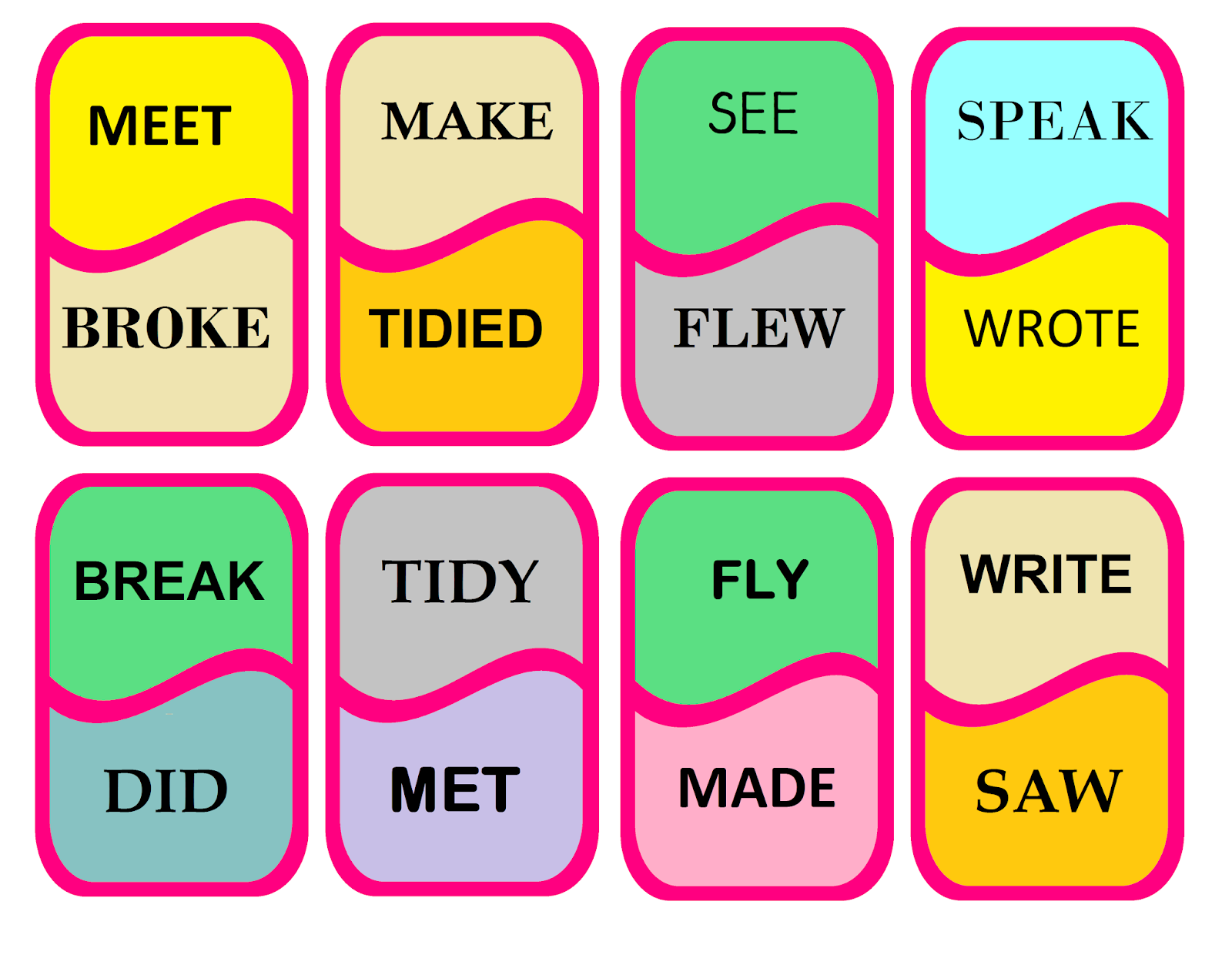 moje pomysły jak ...: Past Simple for teens