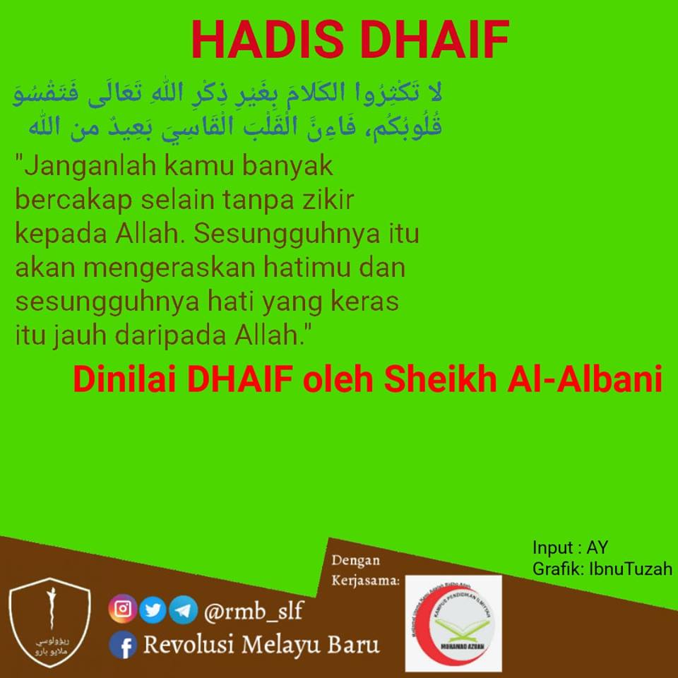 Kompilasi Infografik Hadis Palsu Dan Dhaif 2015-2018