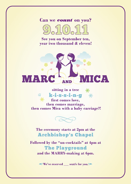 Countdown to 9-10-11 : The Flashcard Invite ~ The Rebellious Brides