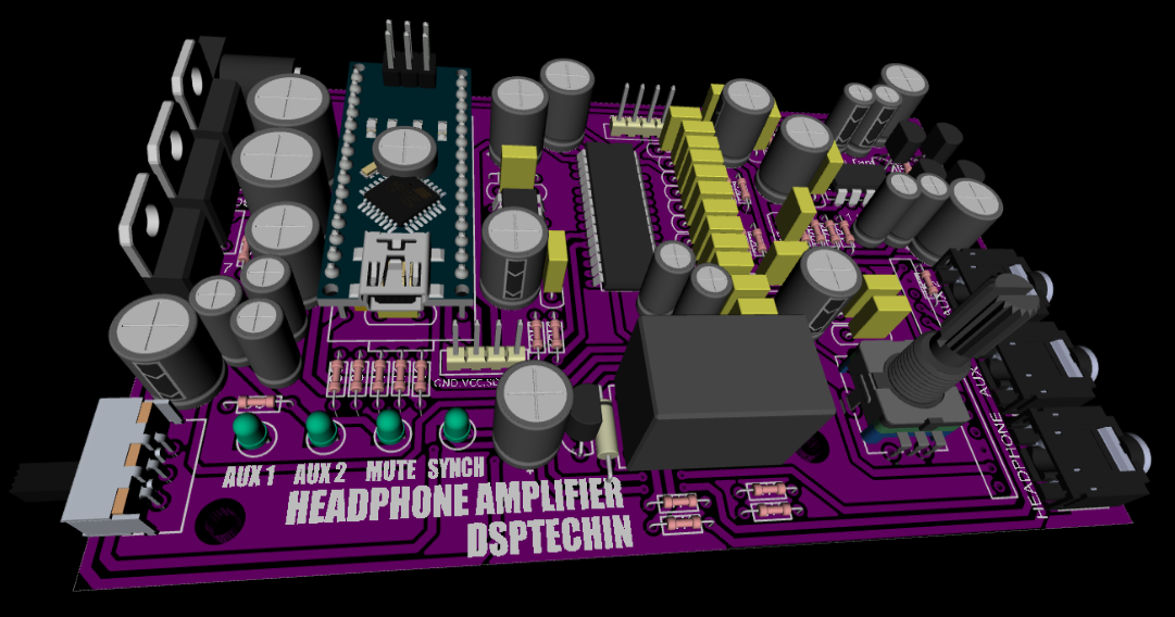 Digital Headphone Amplifier (Arduino + TDA7439)