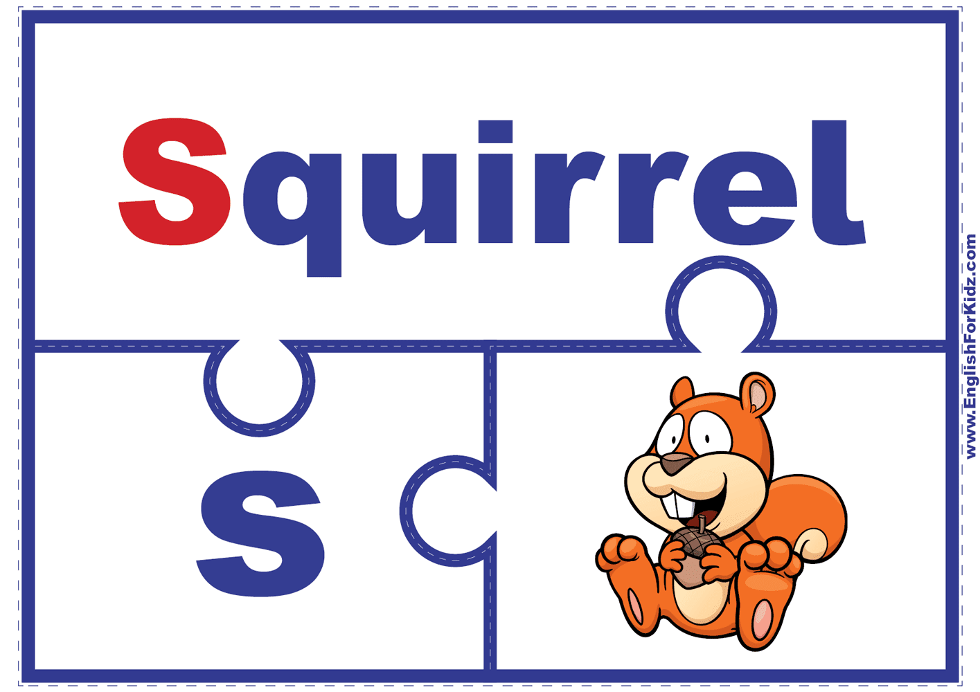 Letter S Worksheets, Flash Cards, Coloring Pages