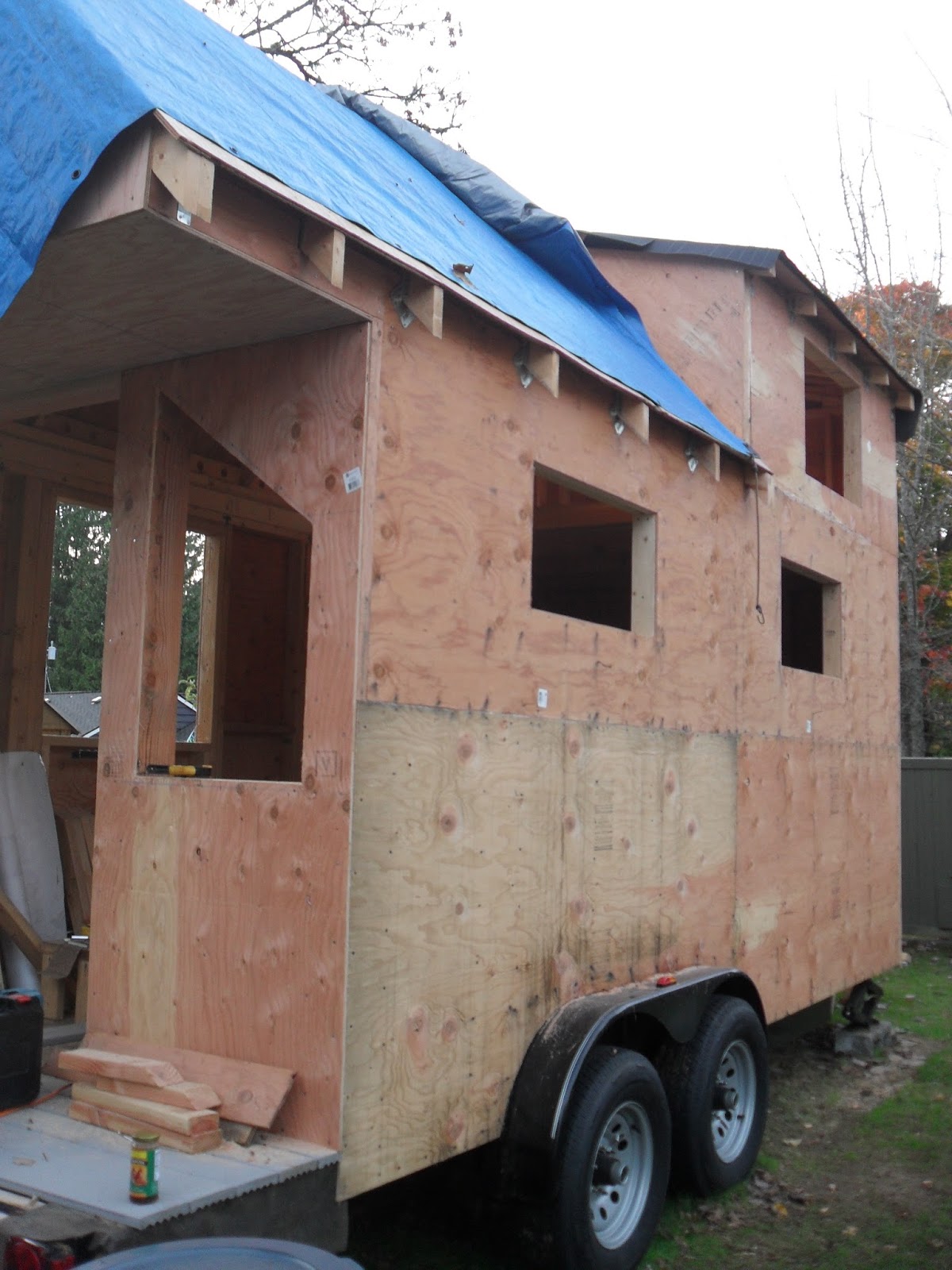 Tiny Gypsy Shack: Wrapped and Ready for Rain