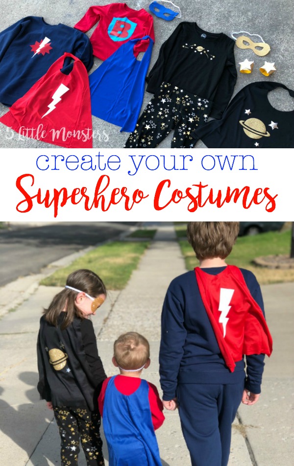 5 Little Monsters: Create Your Own Superhero Costumes