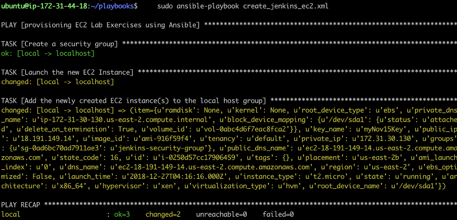 Ansible Playbook For Provisioning A New Ec2 Instance In Aws Create A New Ec2 Using Ansible