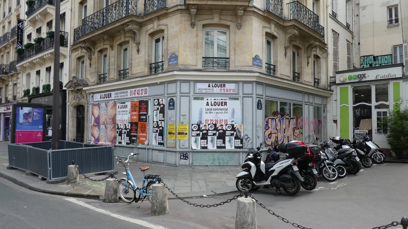 Paris-bise-art : La mort lente du centre de Paris (1) - Rue de Rivoli