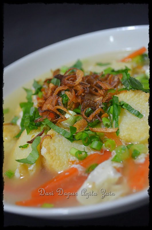 jom-kedapur: Sup Sayur Tofu Telur (healthy soup)