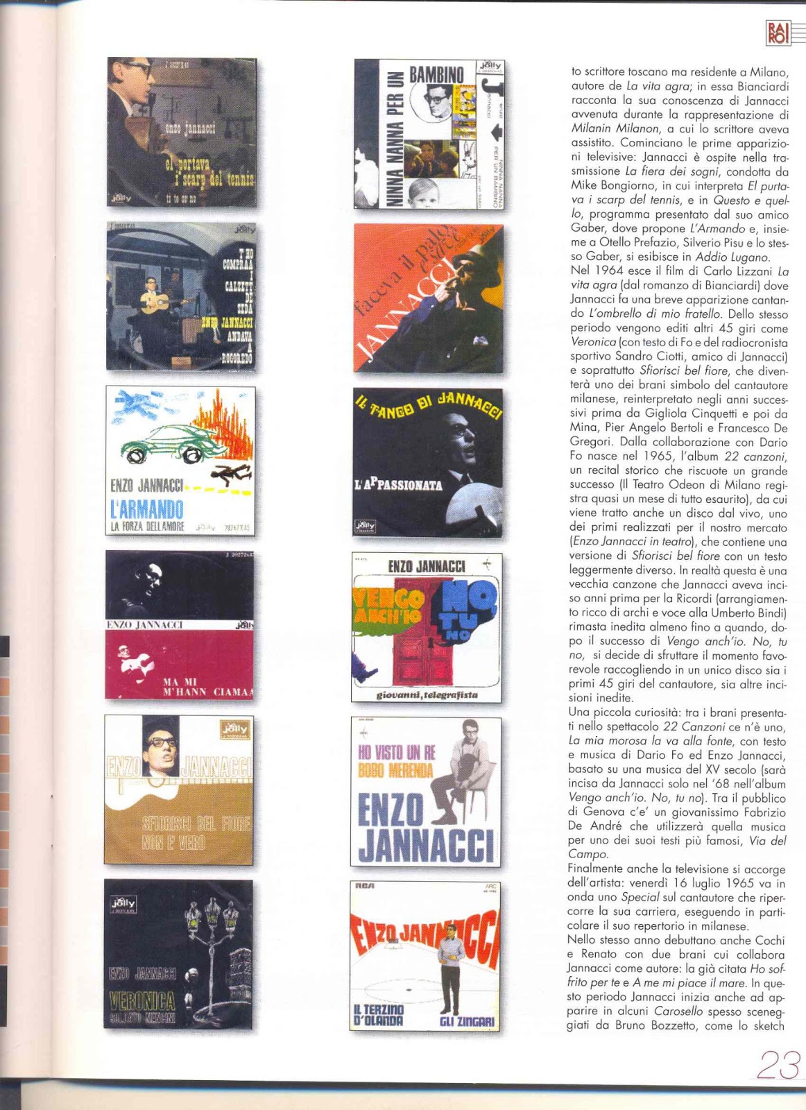 Discografia di Enzo Jannacci - Wikipedia