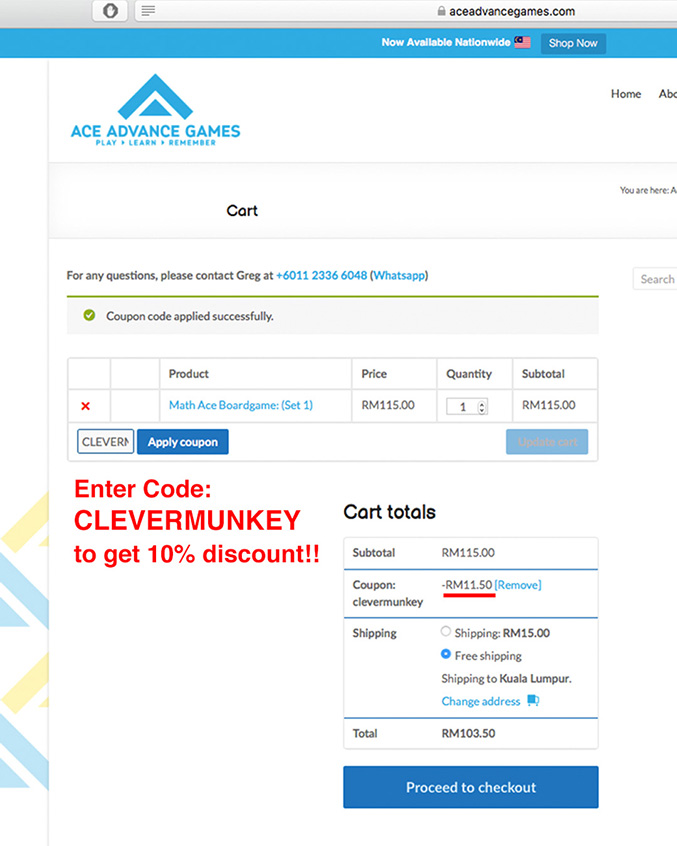 Fun Boardgame and Test Your Math Skills with Math Ace by Ace Advance ...