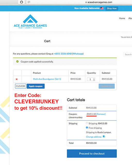 Fun Boardgame and Test Your Math Skills with Math Ace by Ace Advance ...