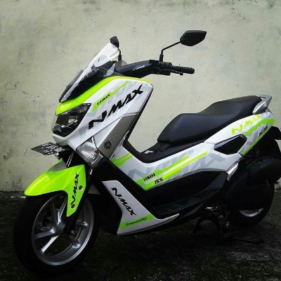 Modifikasi Nmax Hitam, Putih dan Abu Abu Terbaru 2020 - Dudungmaman07