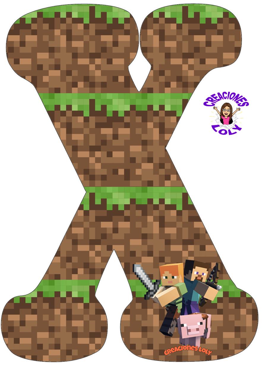 Creaciones Loly: Abecedario Alfabeto Completo Español Minecraft