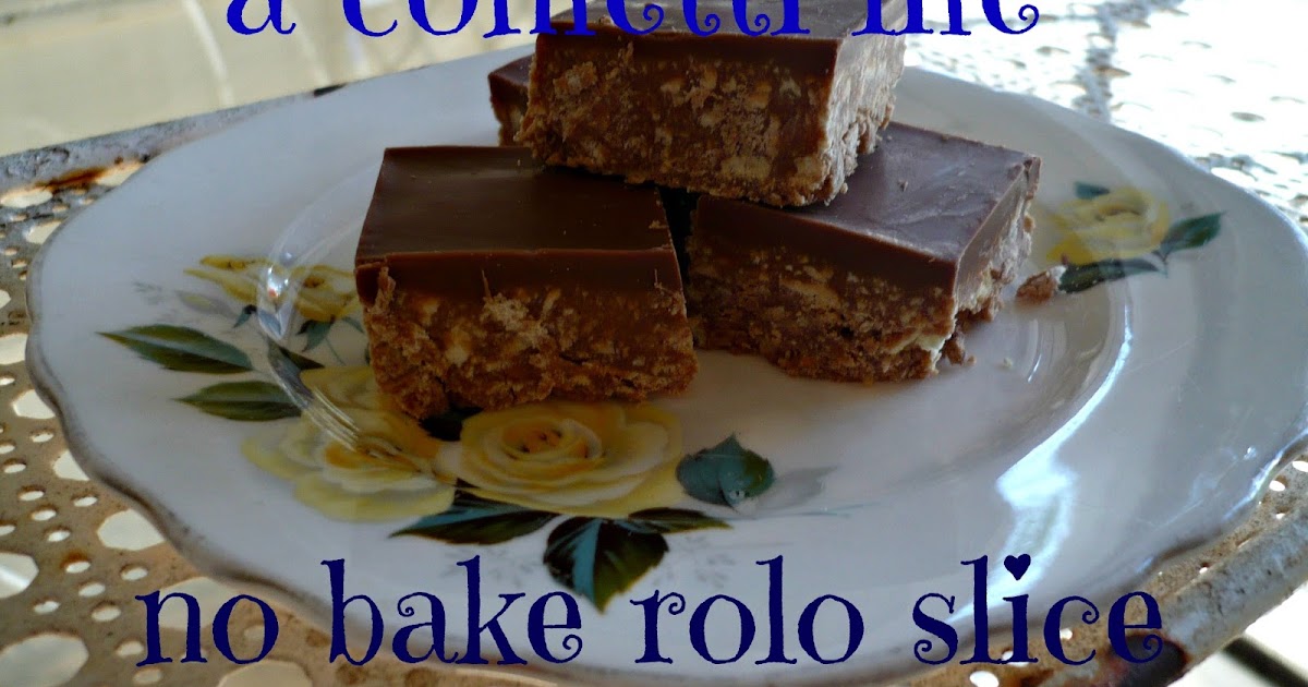 a confetti life: no bake rolo slice