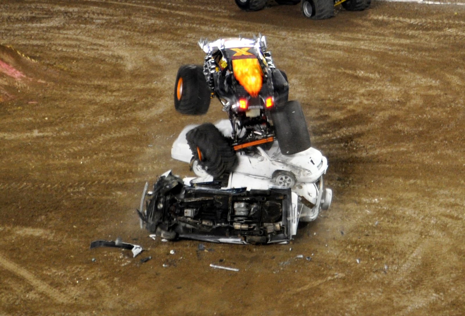 Just A Car Guy: Only truck to try the double stack of car on van ...