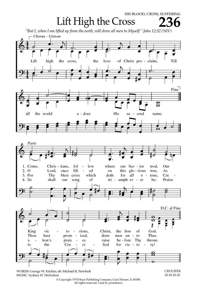 Triple the Scraps: {HSCRC13} Hymn #1, Lift High the Cross